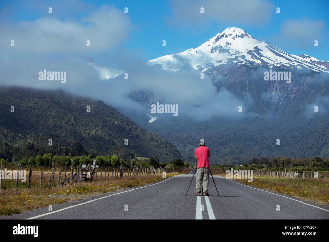 Volcán Yates / Volcan Yates, le Chili Photo Stock - Alamy