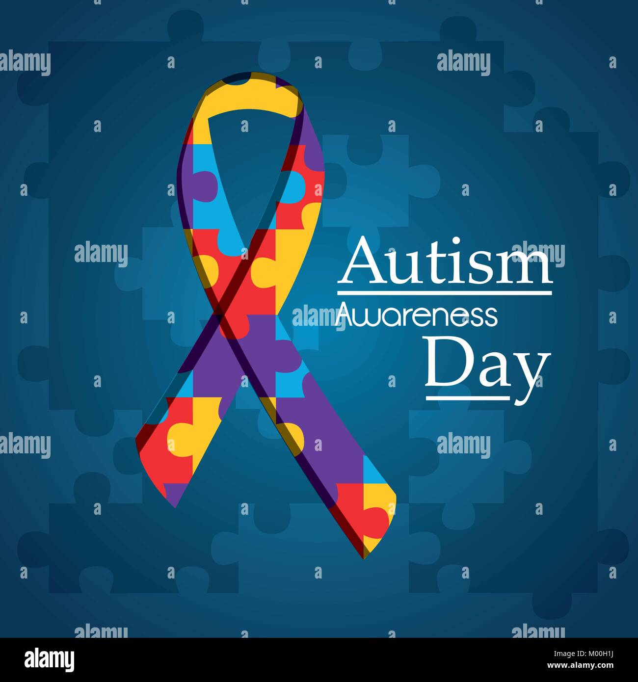 Symbole image sensibilisation ruban bleu Banque d'images vectorielles ...