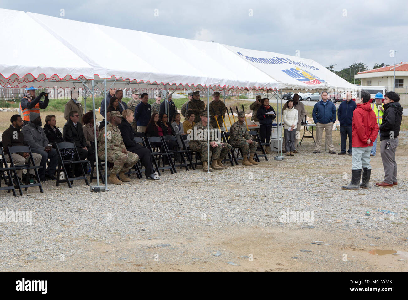 CAMP SCHWAB, Okinawa, Japon- membres de la Bureau de la défense d ...