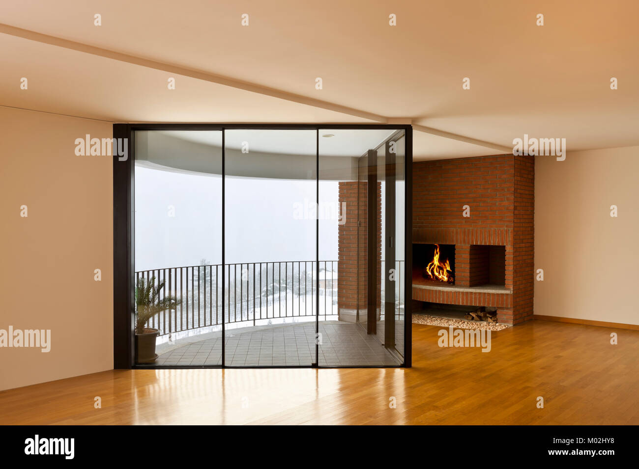 Cheminée en brique appartement Banque de photographies et d’images à ...