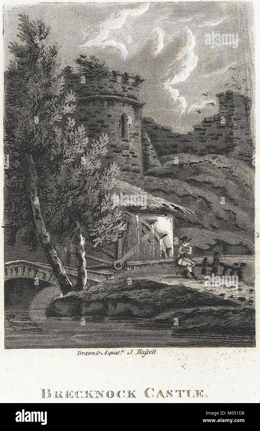 Le château de Brecknock au pays de Galles est un site historique d'une ...