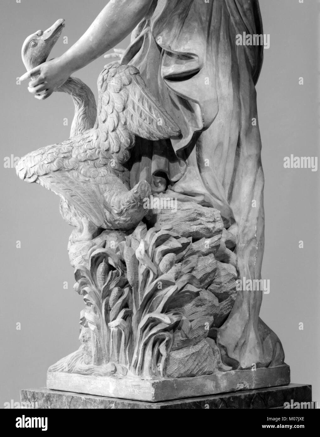 Leda and the swan Banque d'images noir et blanc - Alamy