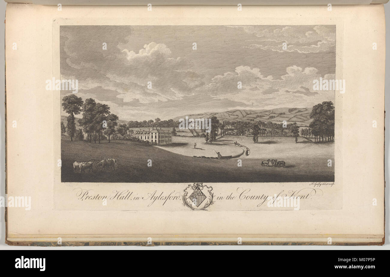 Cette illustration de l'étude historique d'Edward Hasted représente ...