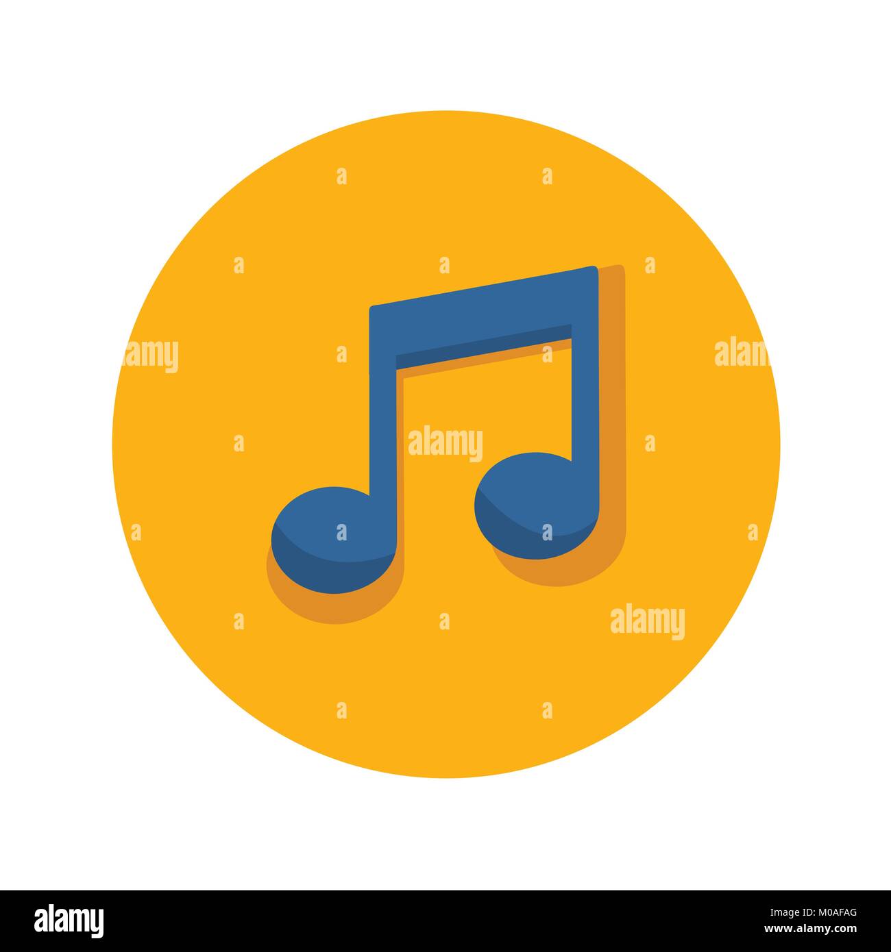 Music note icon Banque de photographies et d’images à haute résolution ...