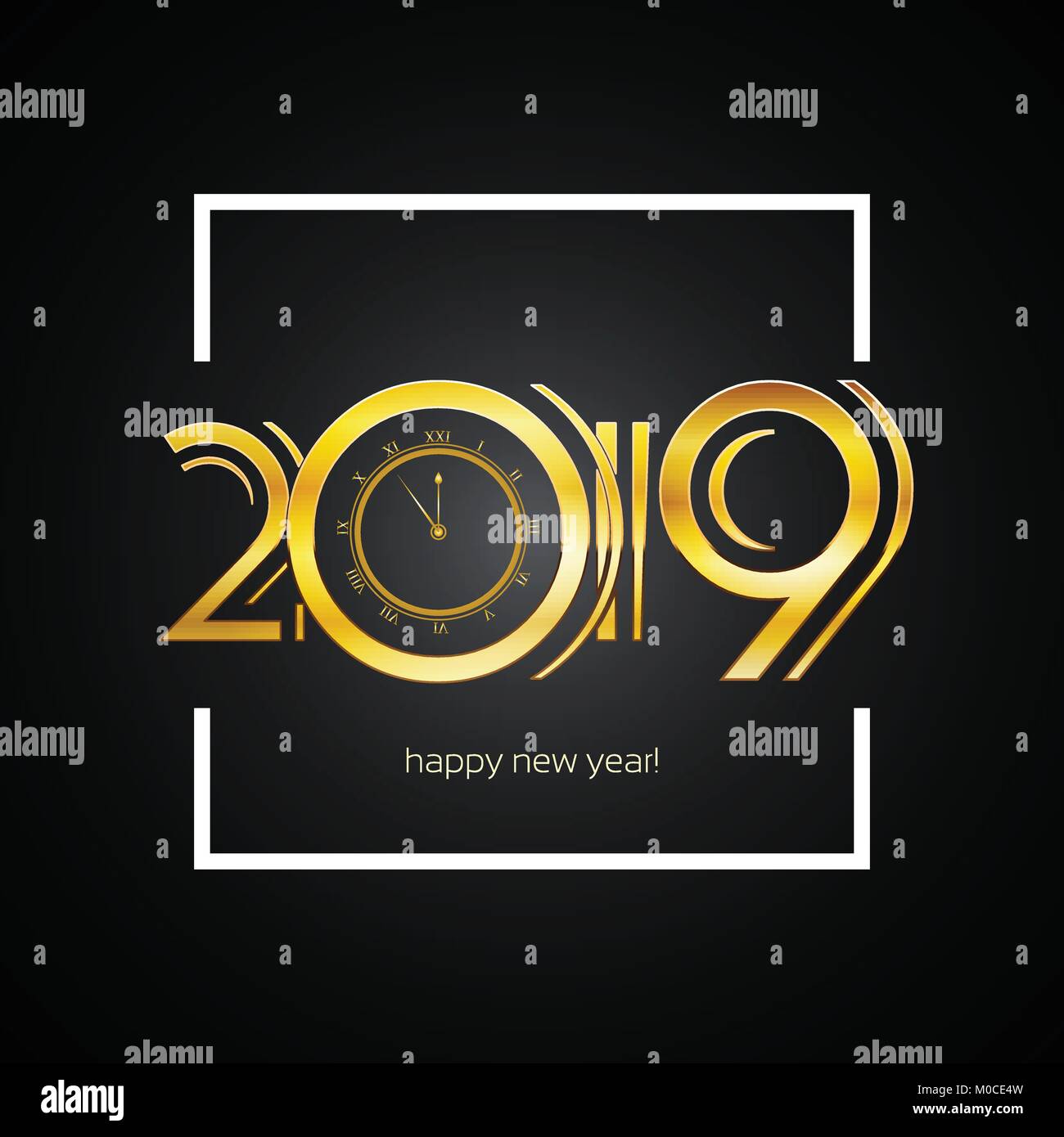 Year 2019 vector vectors Banque de photographies et d’images à haute ...