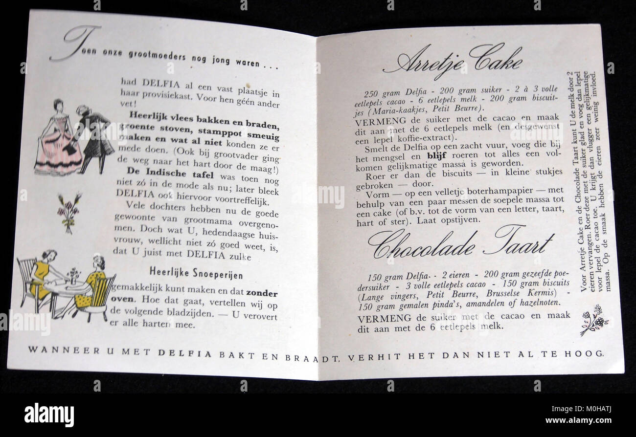 Calve delft recepten uit grootmoeders jonge jaren Banque de ...