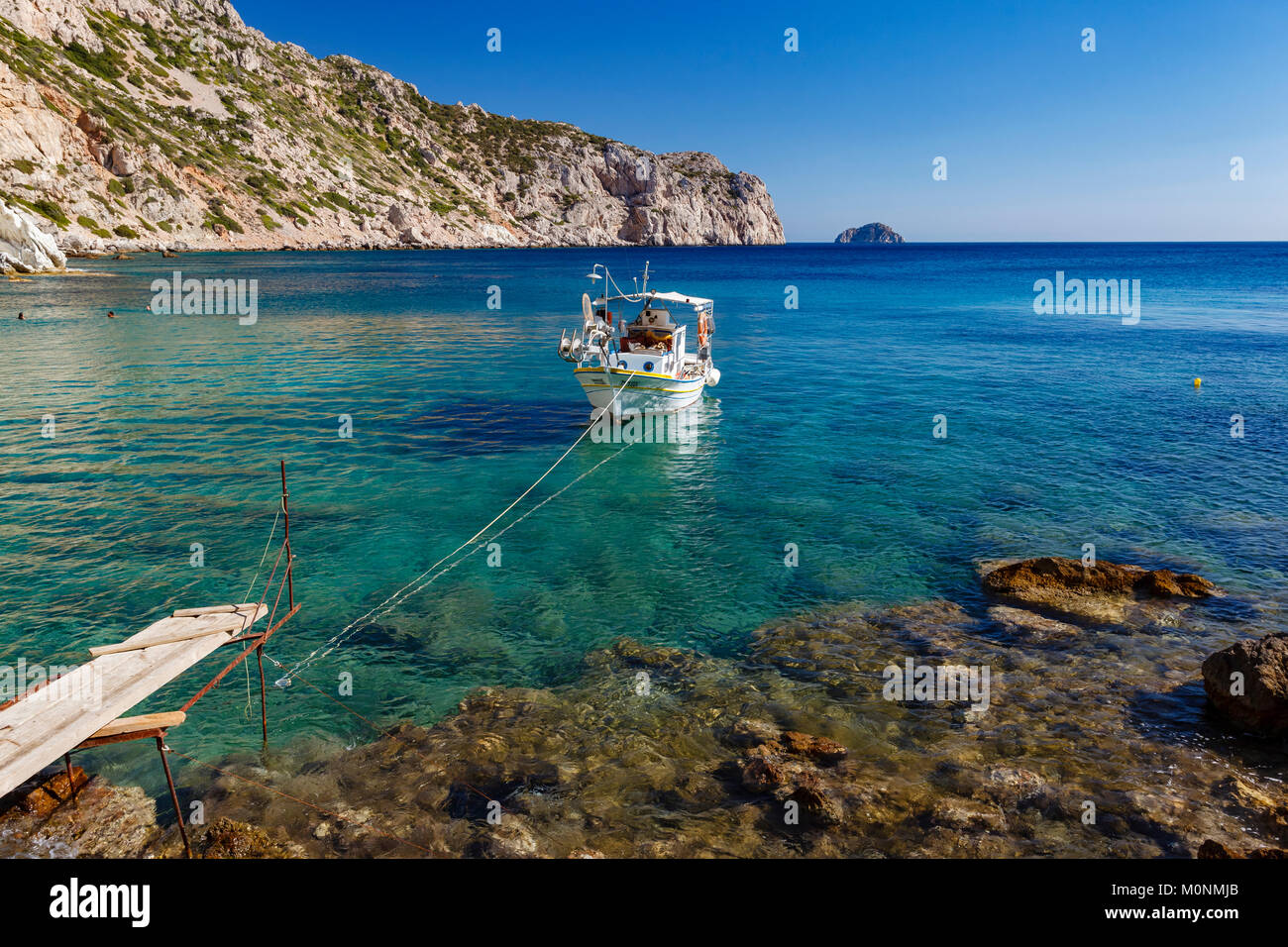 Vroulidia beach, l'île de Chios, Grèce Photo Stock - Alamy