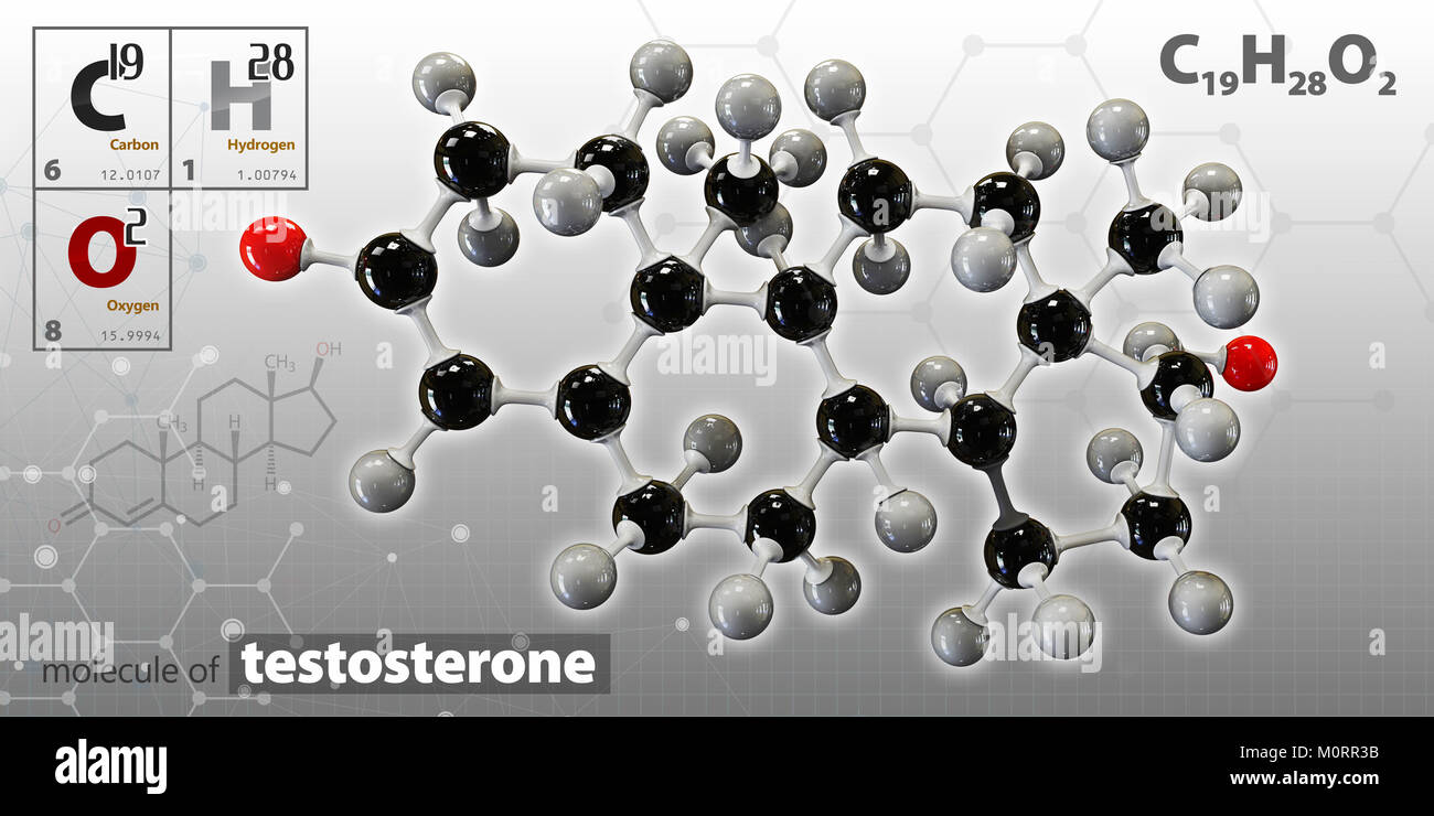 Testosterone molecular 3d Banque de photographies et d’images à haute ...