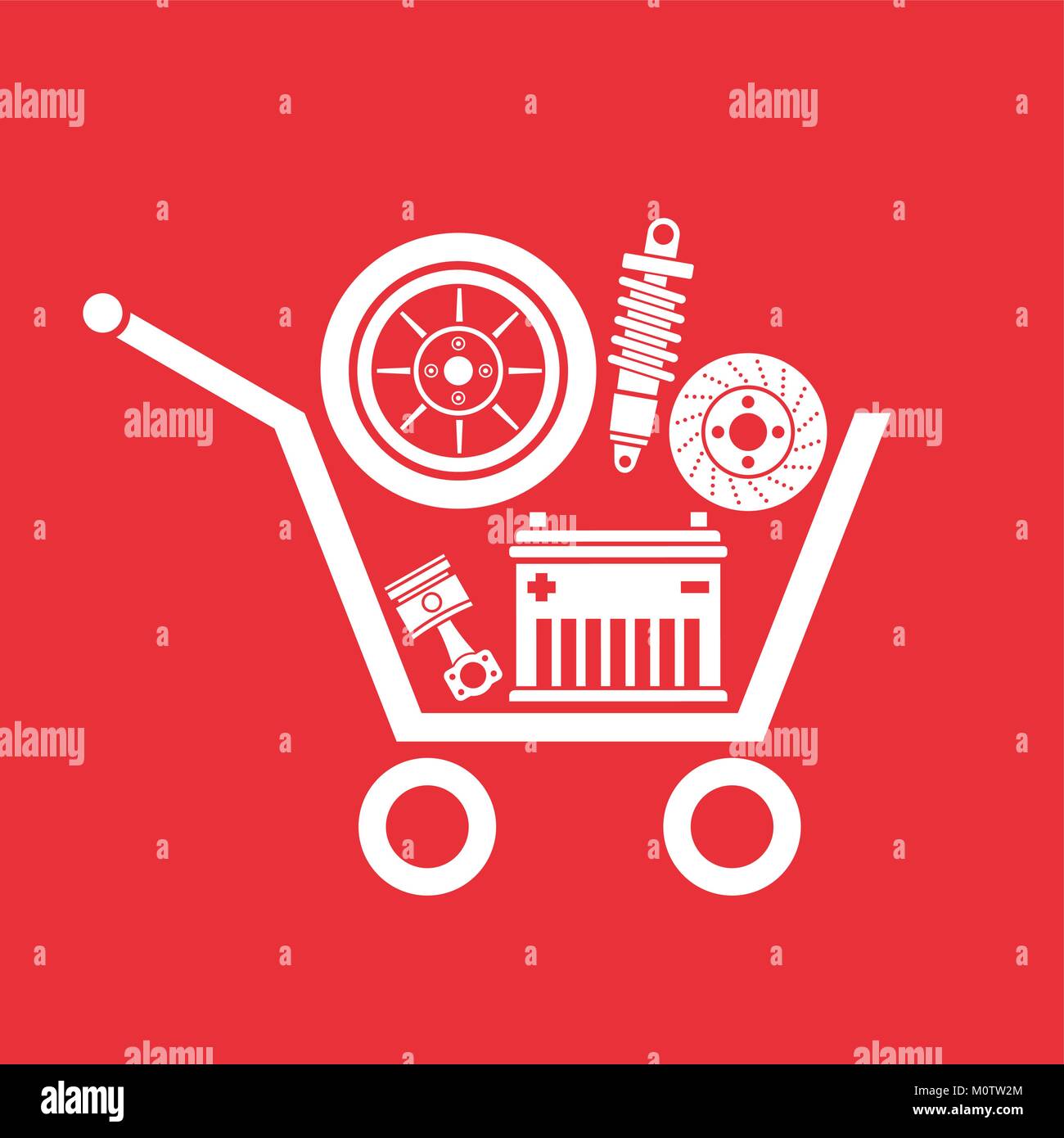 Logo magasin pièce de rechange voiture Banque de photographies et d ...