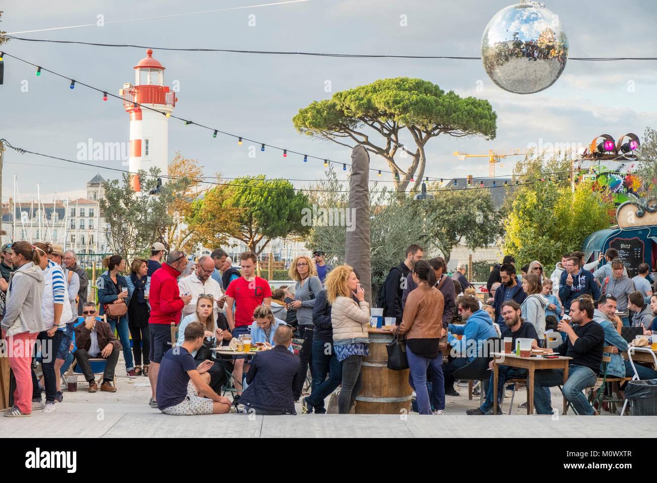 France,Charente Maritime,La Rochelle,bar d'été la Belle du Gabut,dans ...