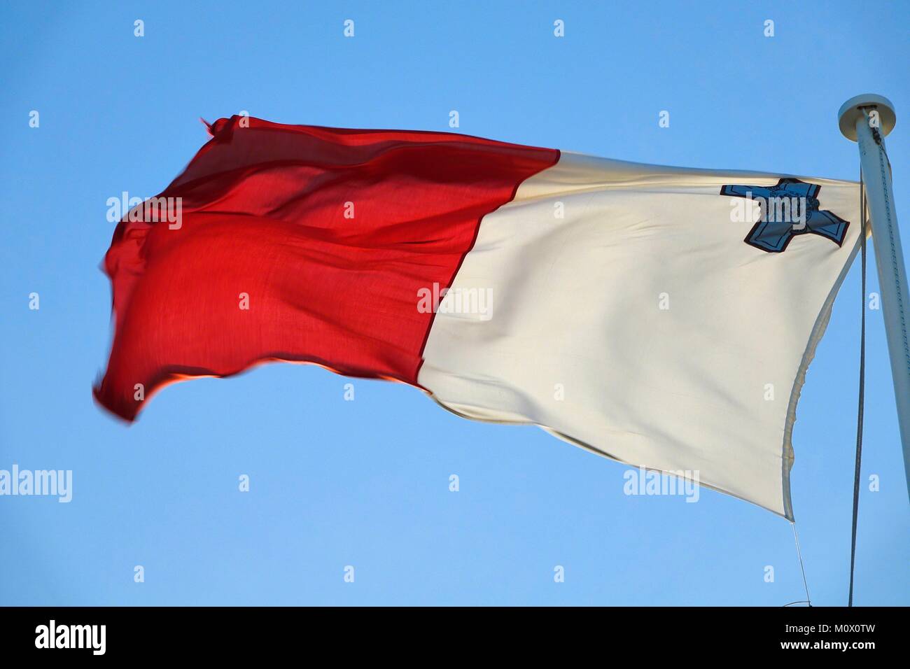 Drapeau de la valette Banque de photographies et d’images à haute ...