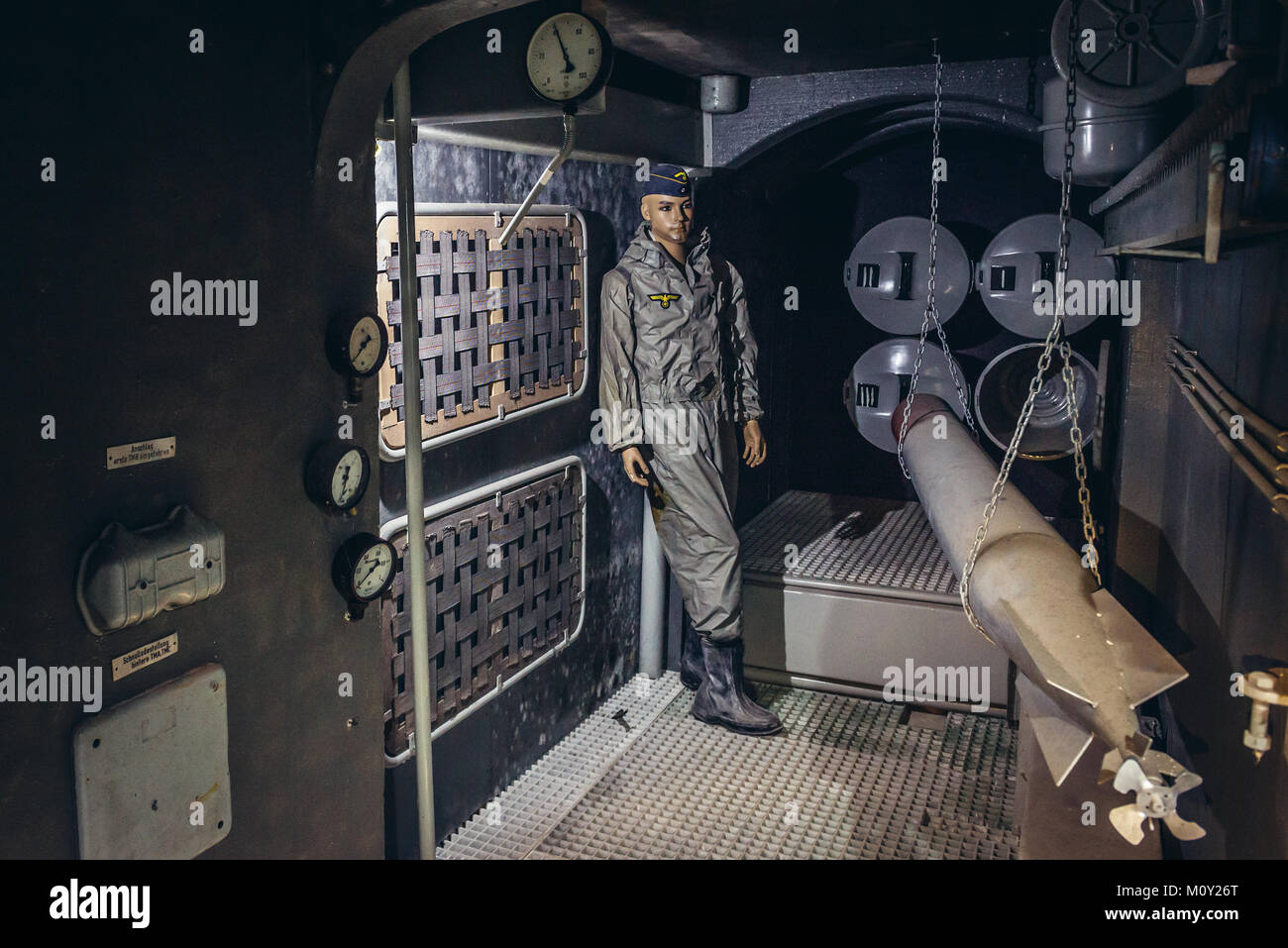 Modèle de sous-marin U-Boot en musée de Mamerki (allemand : Mauerwald ...