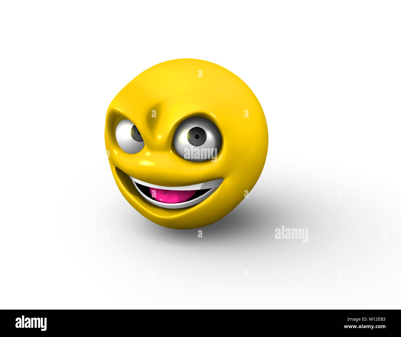 Naughty 3D avec Emoji frown Photo Stock - Alamy