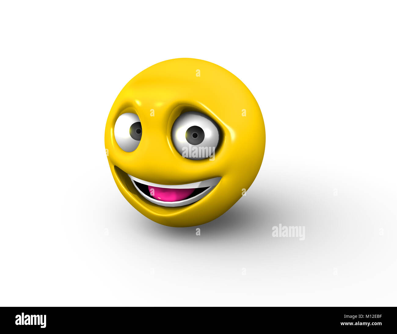 Smiling cartoon emoji emoticon smiley Banque de photographies et d ...