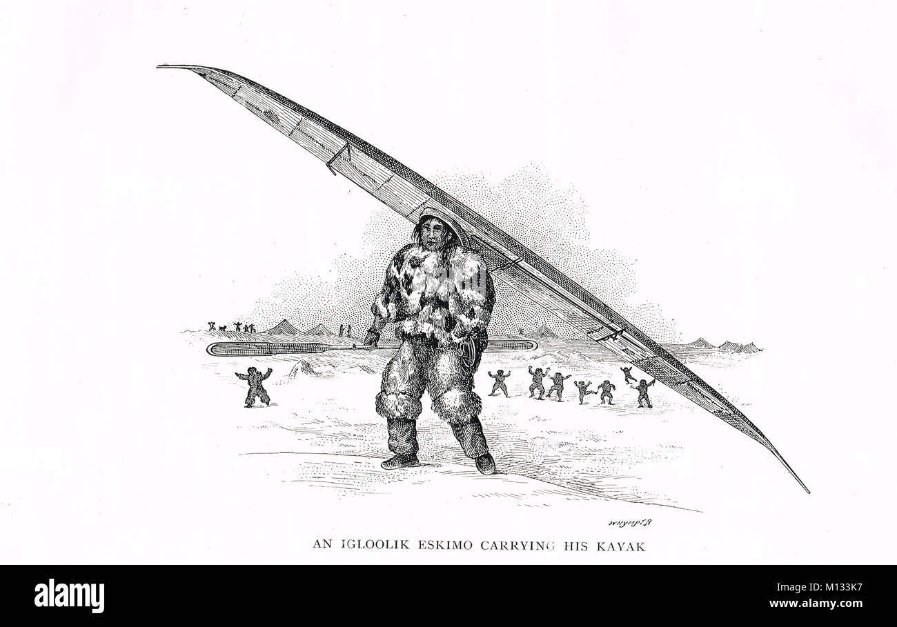 Inuit canoe Banque de photographies et d’images à haute résolution - Alamy