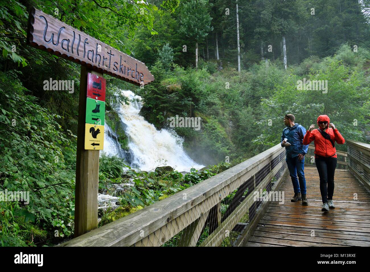 Allemagne, Baden Wurttemburg, Forêt Noire, Triberg, cascades de Triberg ...