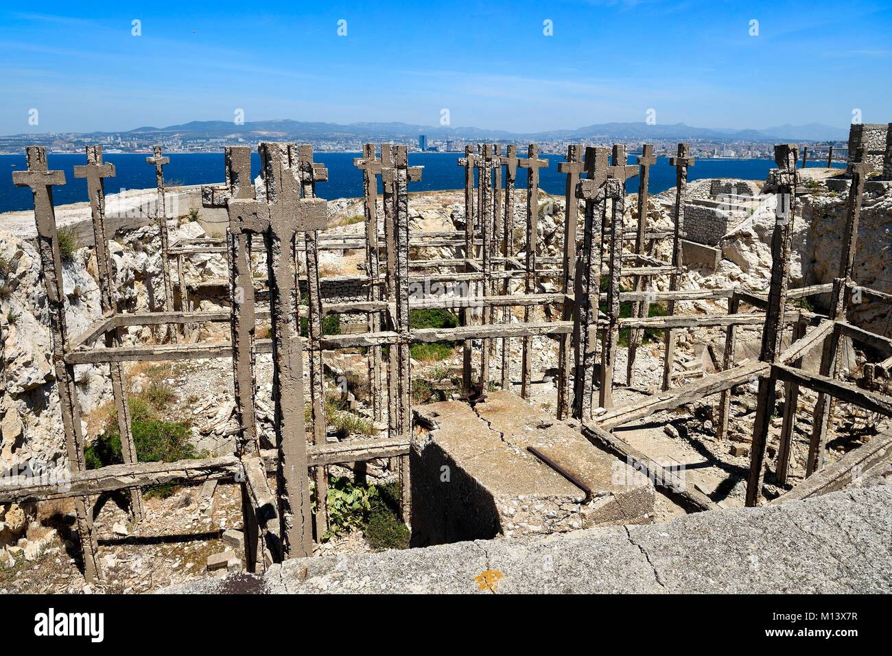 France, Bouches du Rhône, Marseille, Parc National des Calanques, l ...