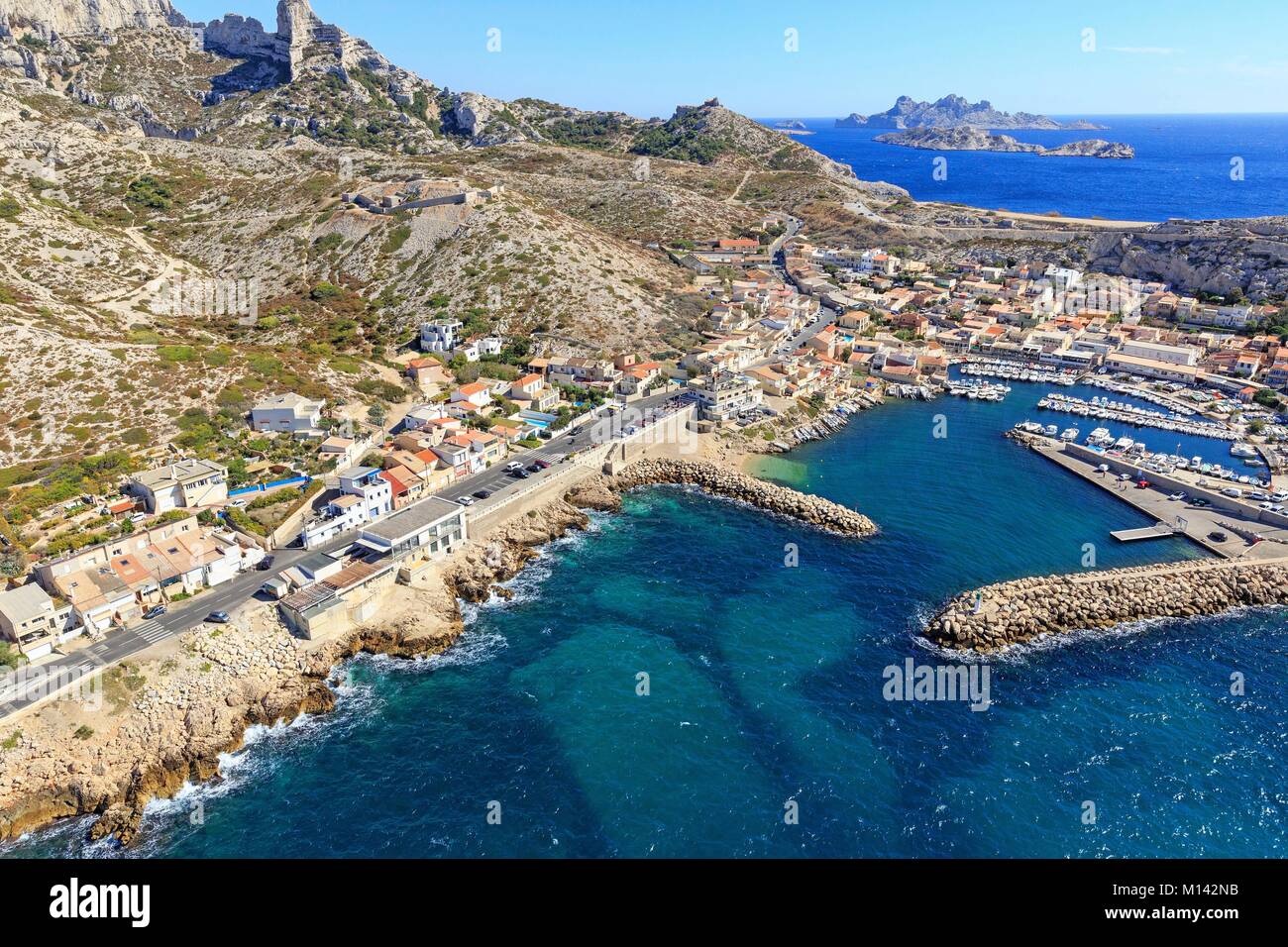 France, Bouches du Rhône, Parc National des Calanques, Marseille, Les ...