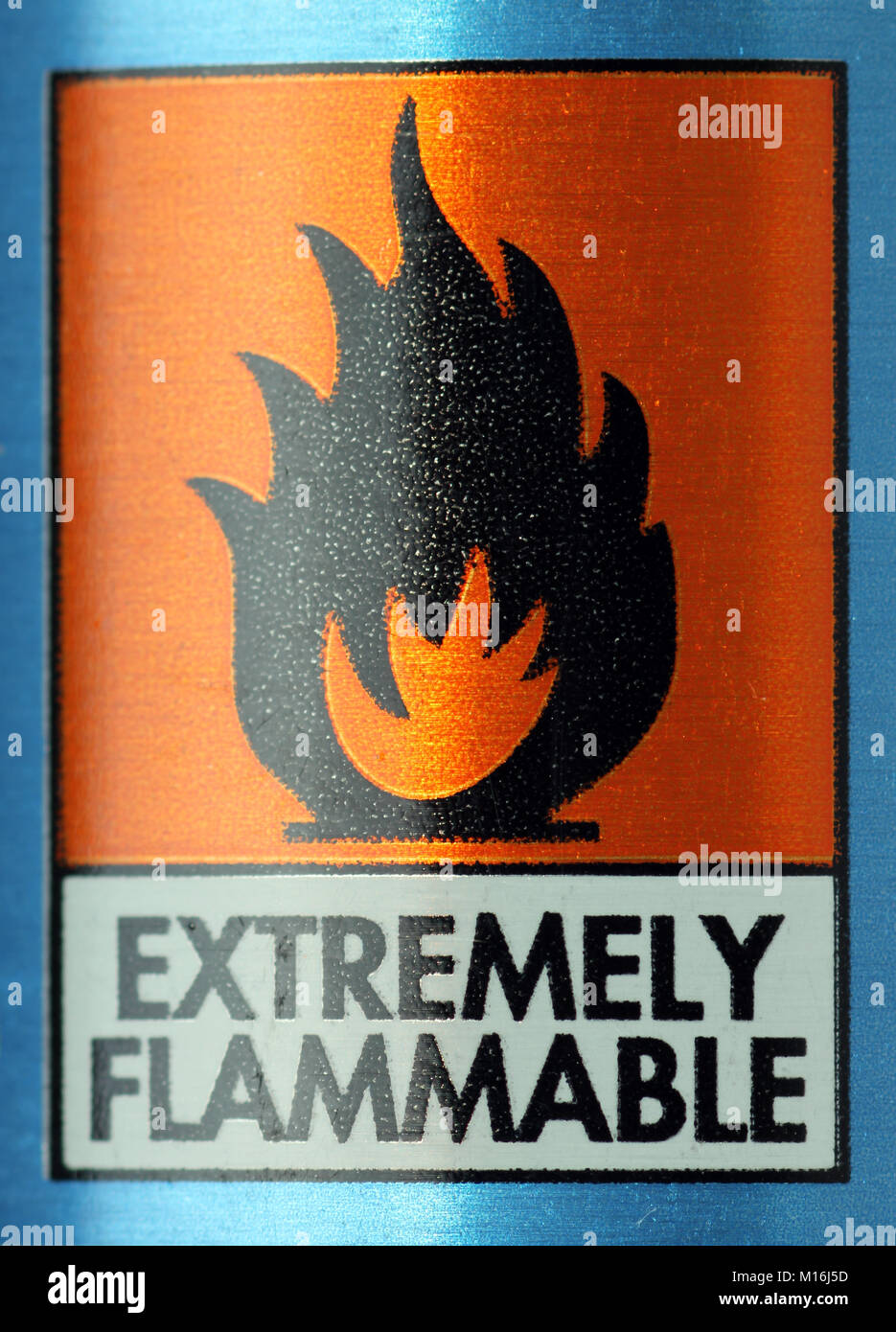 Signe de symbole inflammable Banque de photographies et d’images à ...