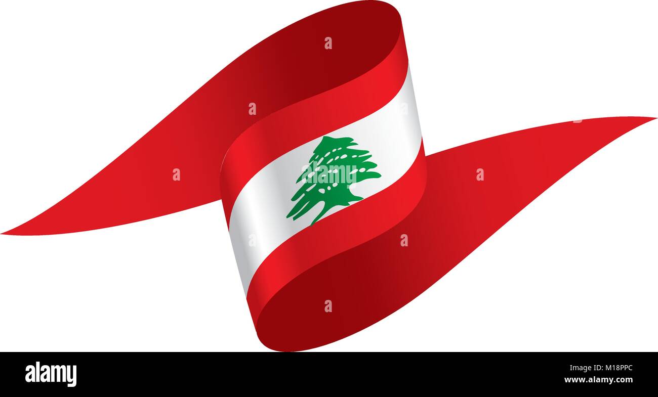 Drapeau libanais Banque d'images vectorielles - Alamy