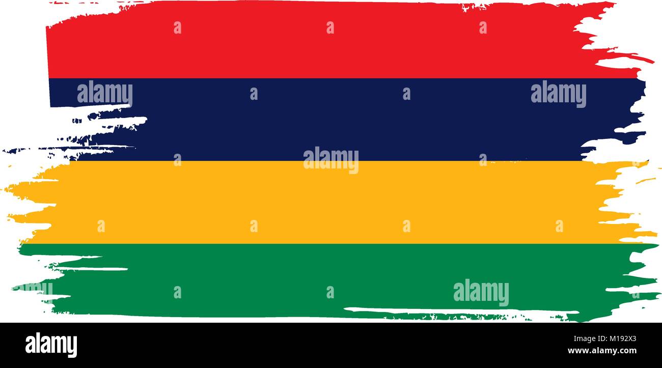 Drapeau de l'Ile Maurice, vector illustration Image Vectorielle Stock ...