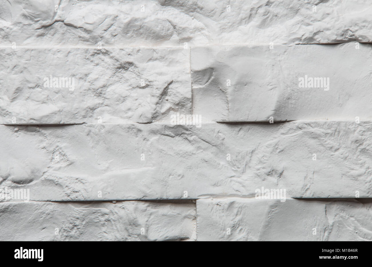 Mur en brique blanche close-up. Texture de la brique blanche Photo ...