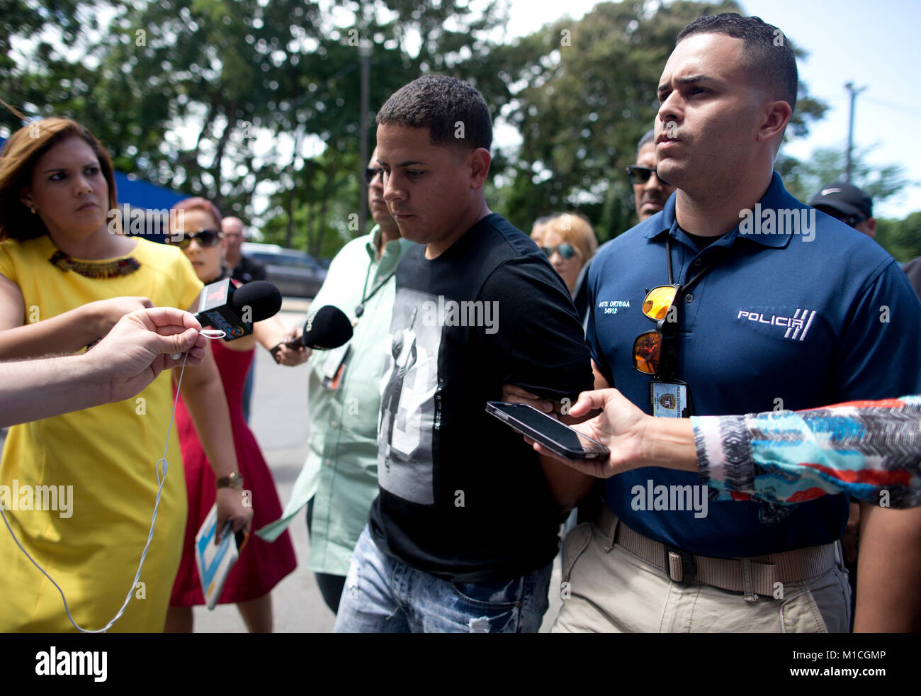 San Juan, Puerto Rico. , . Cuartel general Arresto de Luis Angel Baez ...