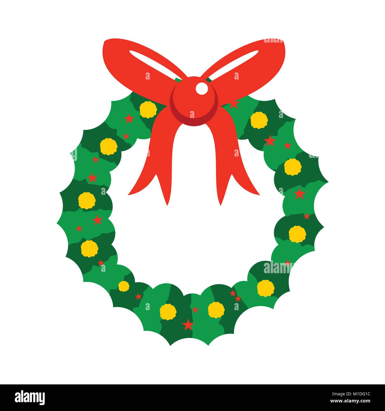 Guirlande illustration Banque d'images vectorielles - Alamy