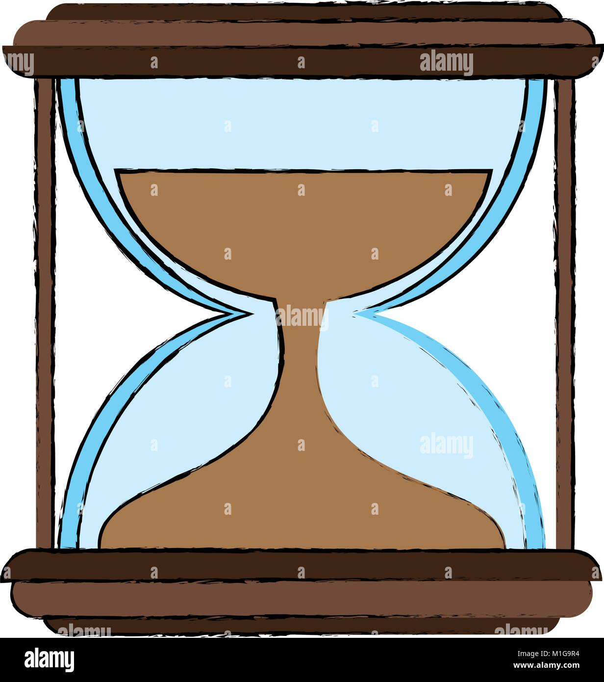 Symbole du temps Hourglass Image Vectorielle Stock - Alamy