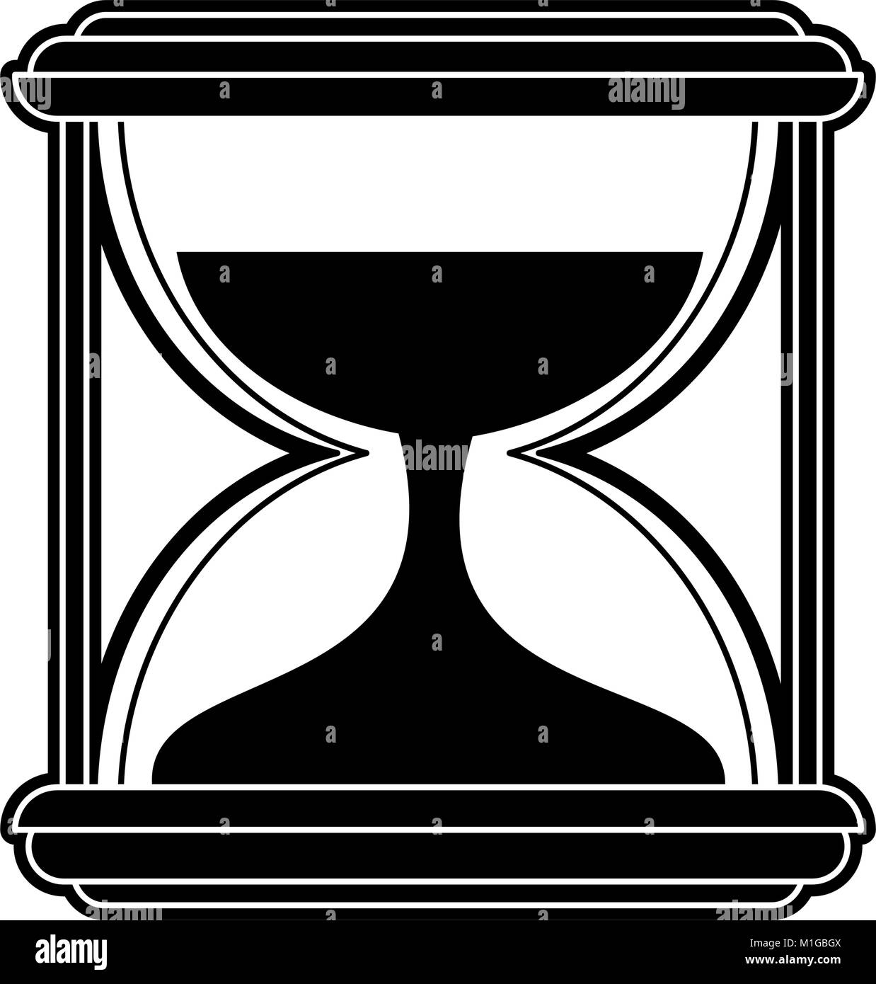 Symbole du temps Hourglass Image Vectorielle Stock - Alamy