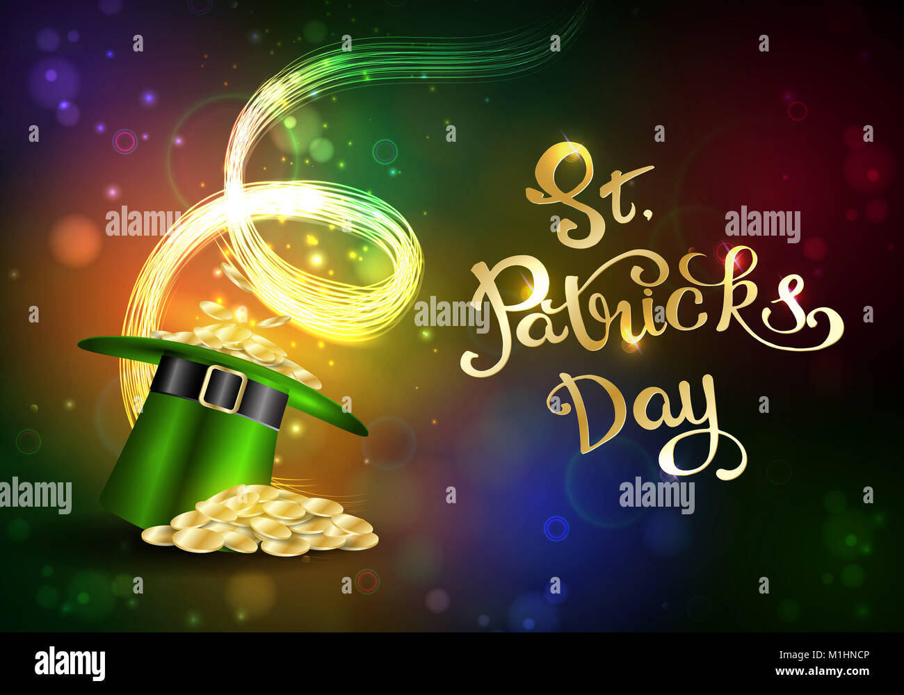 Le jour de la Saint Patrick. Avec une carte de vœux le jour de la Saint ...