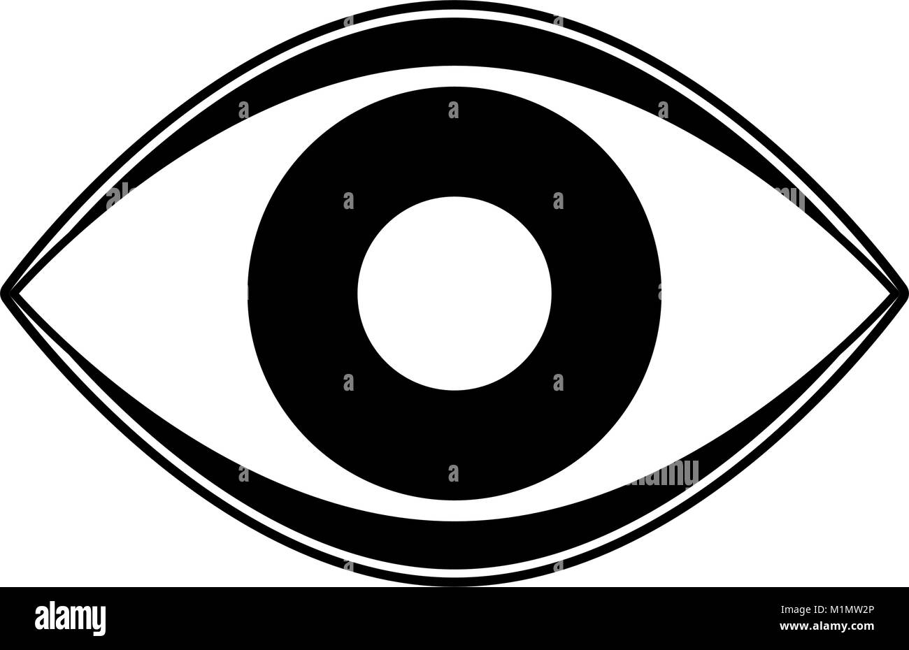 Symbole de l'œil humain Image Vectorielle Stock - Alamy