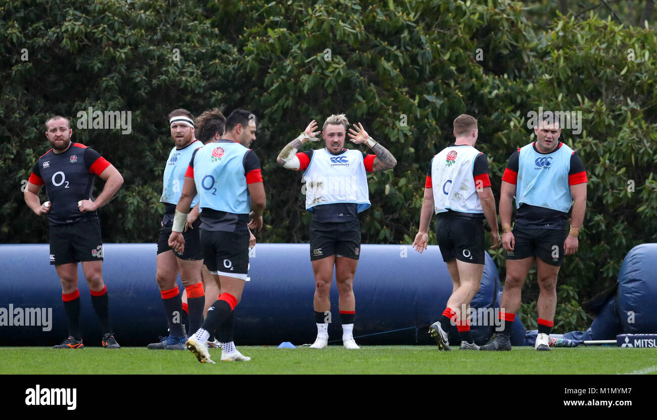 Angleterre jack nowell session de formation pennyhill park Banque de ...