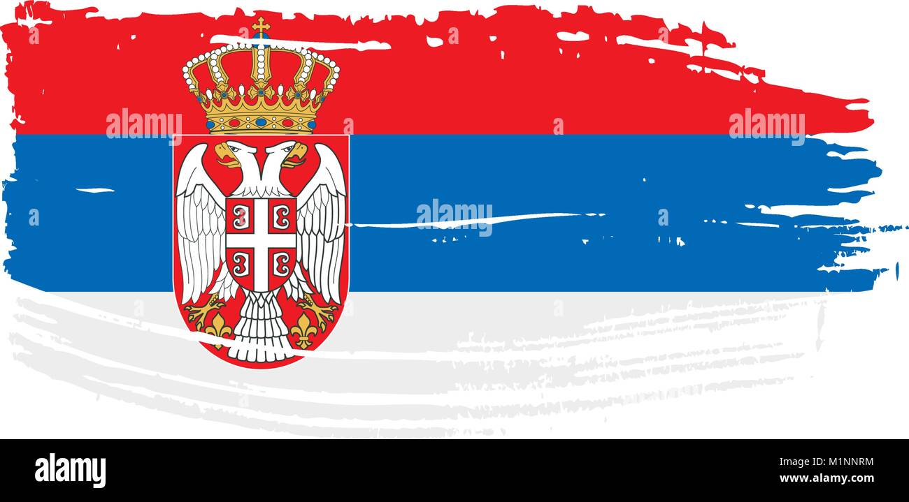 Serbie drapeau Banque de photographies et d’images à haute résolution ...