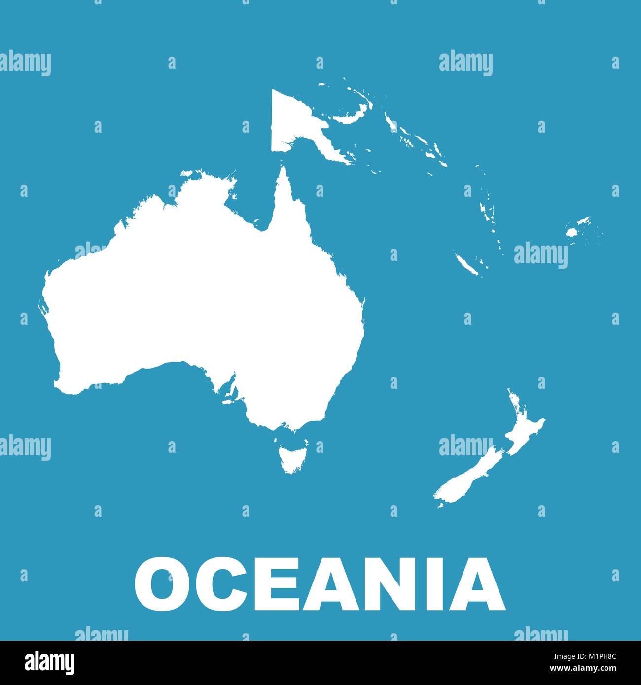 Oceania map Banque de photographies et d’images à haute résolution - Alamy