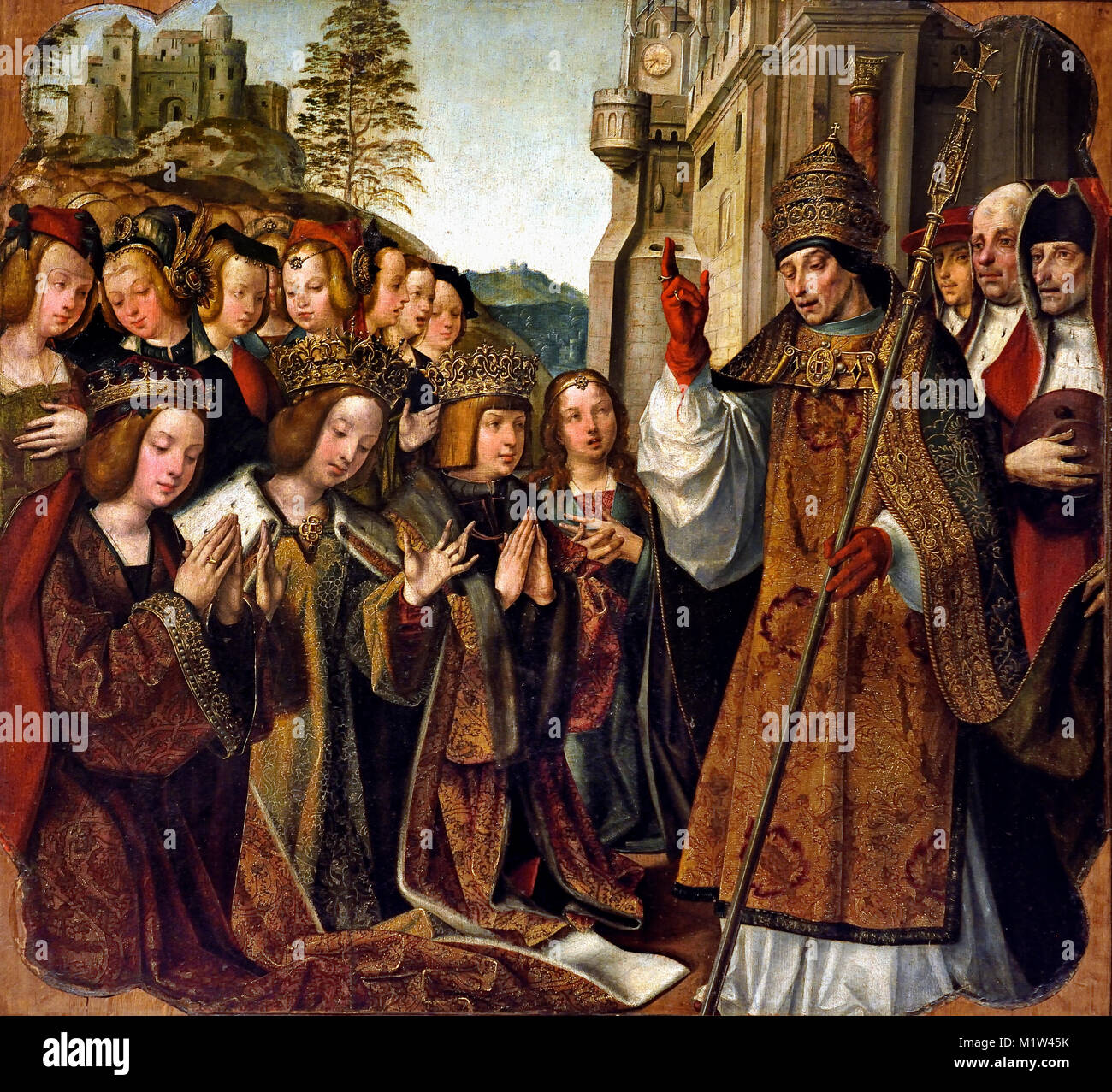 Sainte-ursule et Prince Etherius Faire un Vœu solennel à l'autre, 1522 ...
