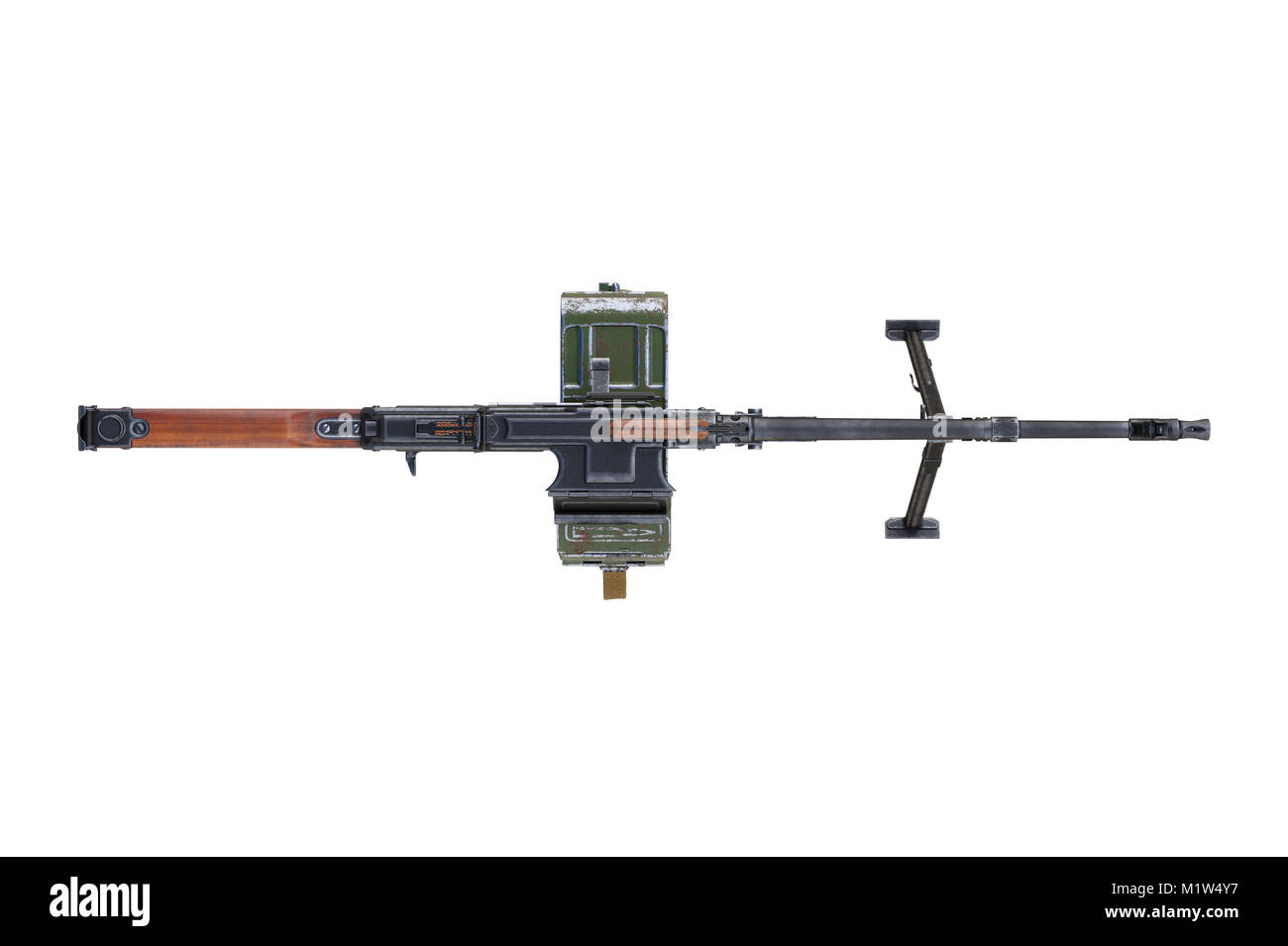 Machine gun illustration Banque d'images détourées - Alamy