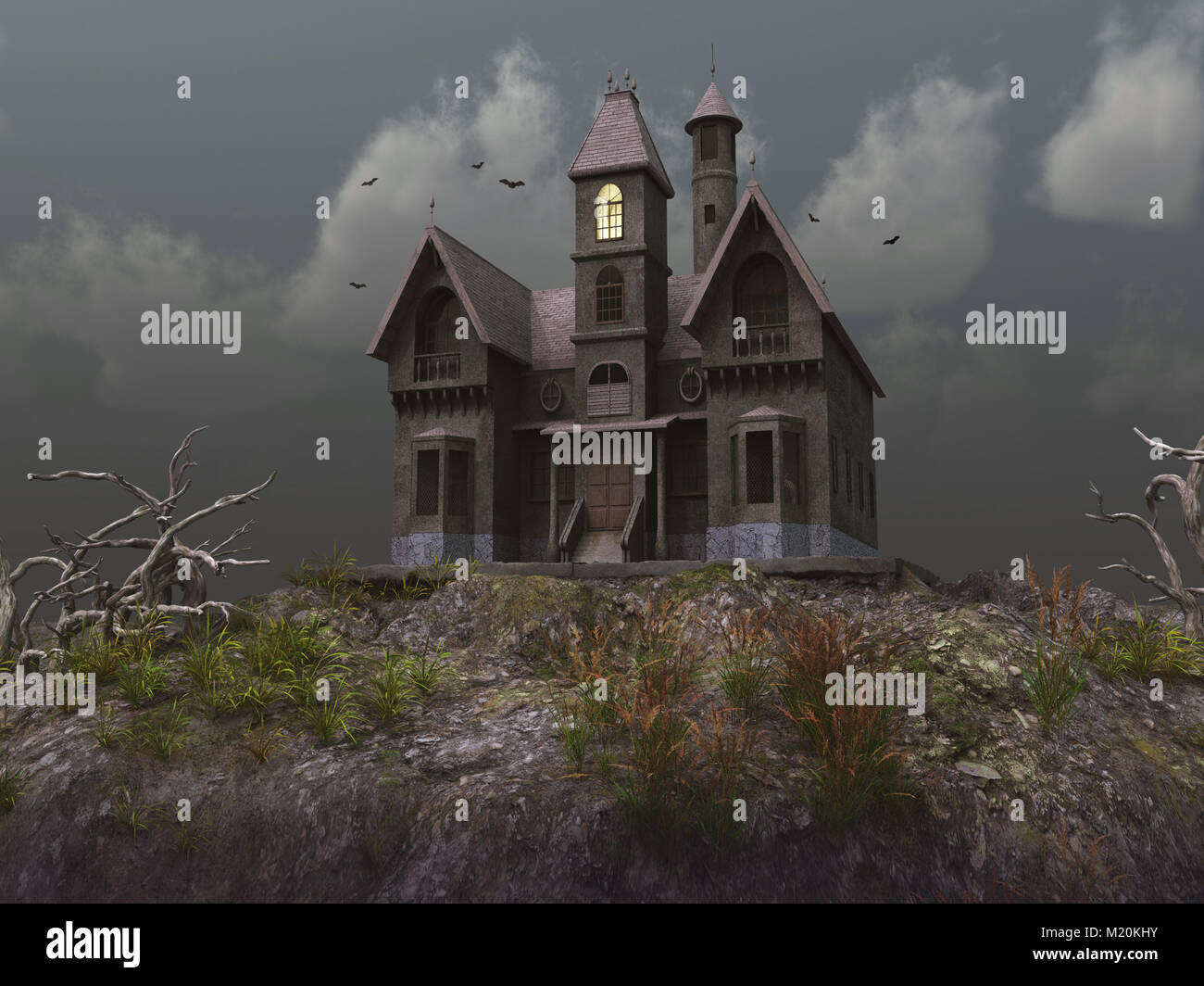 Gothic haunted house Banque de photographies et d’images à haute ...