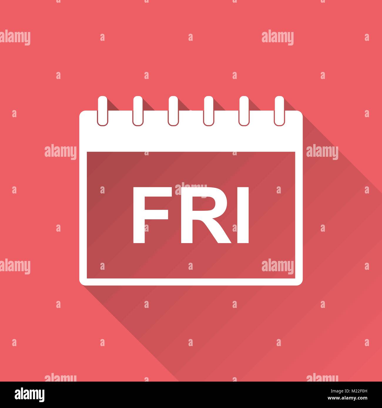 Vendredi page calendrier icône pictogramme. Télévision simple ...