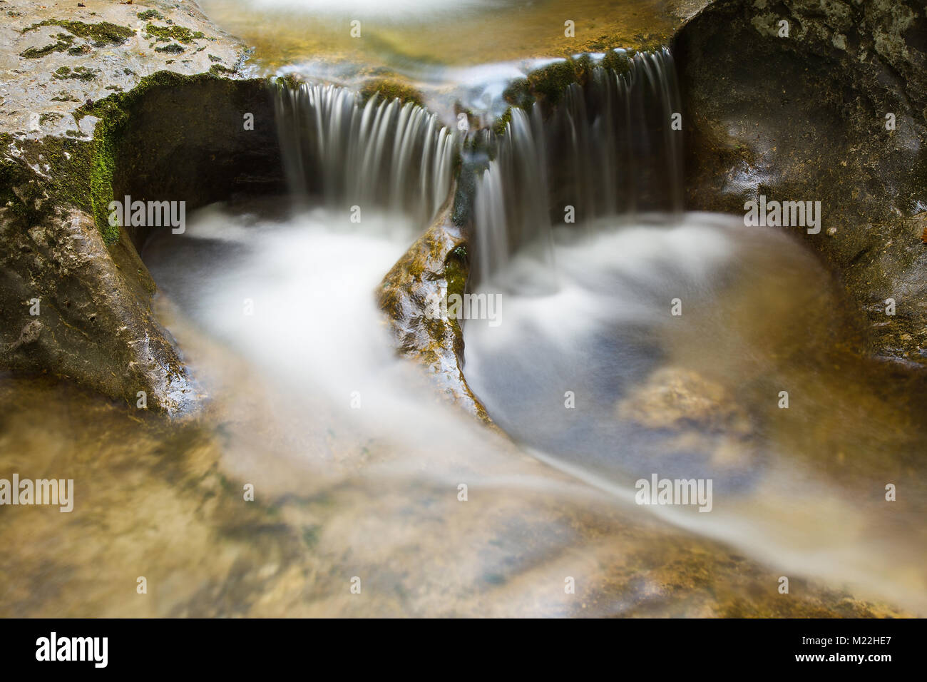 Cascade dans les gorges rocheuses, la vallée de la soca, Slovénie Photo ...