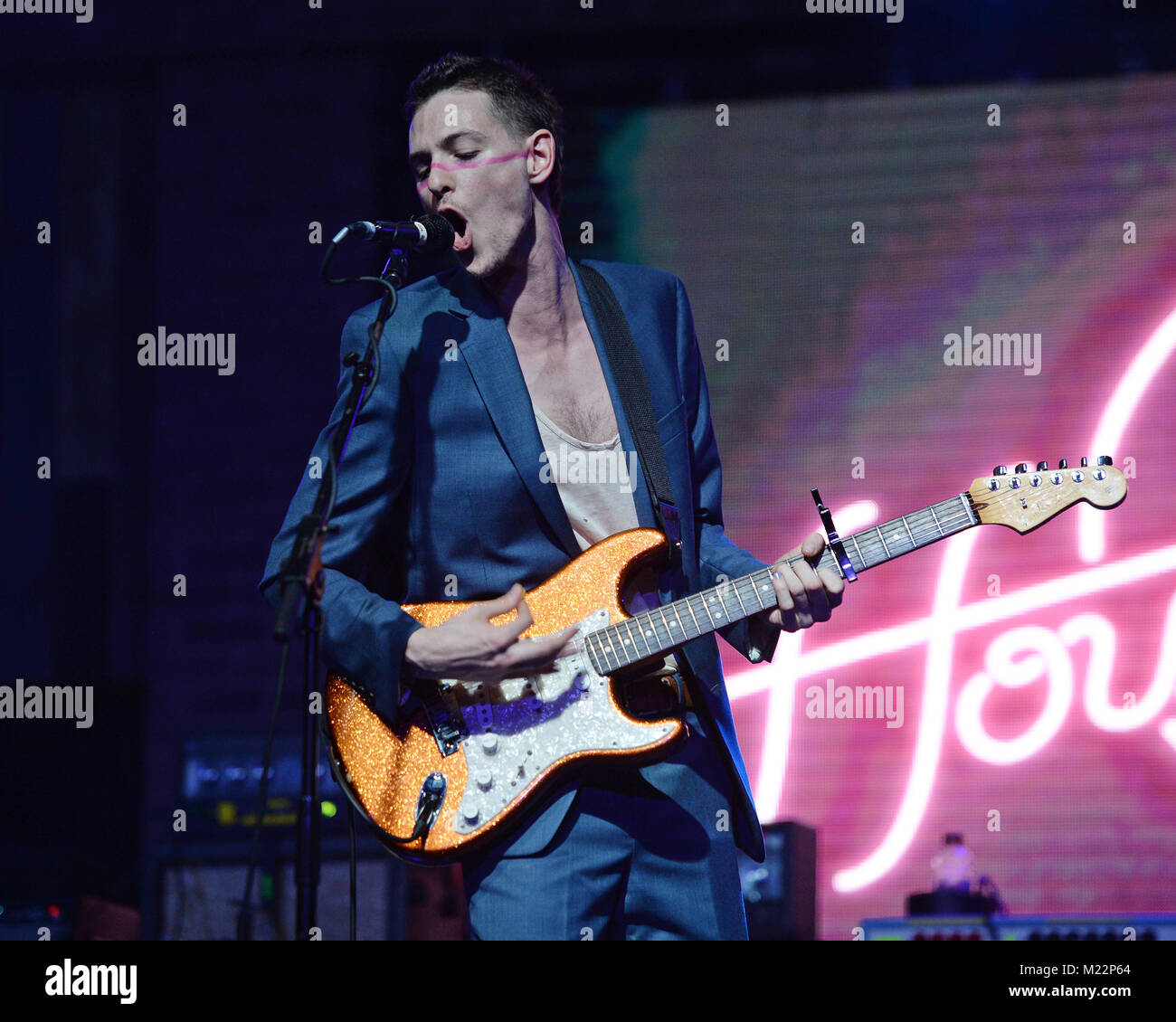 FORT LAUDERDALE, FL - MARS 13 : Matt Myers de Houndmouth posent pour ...