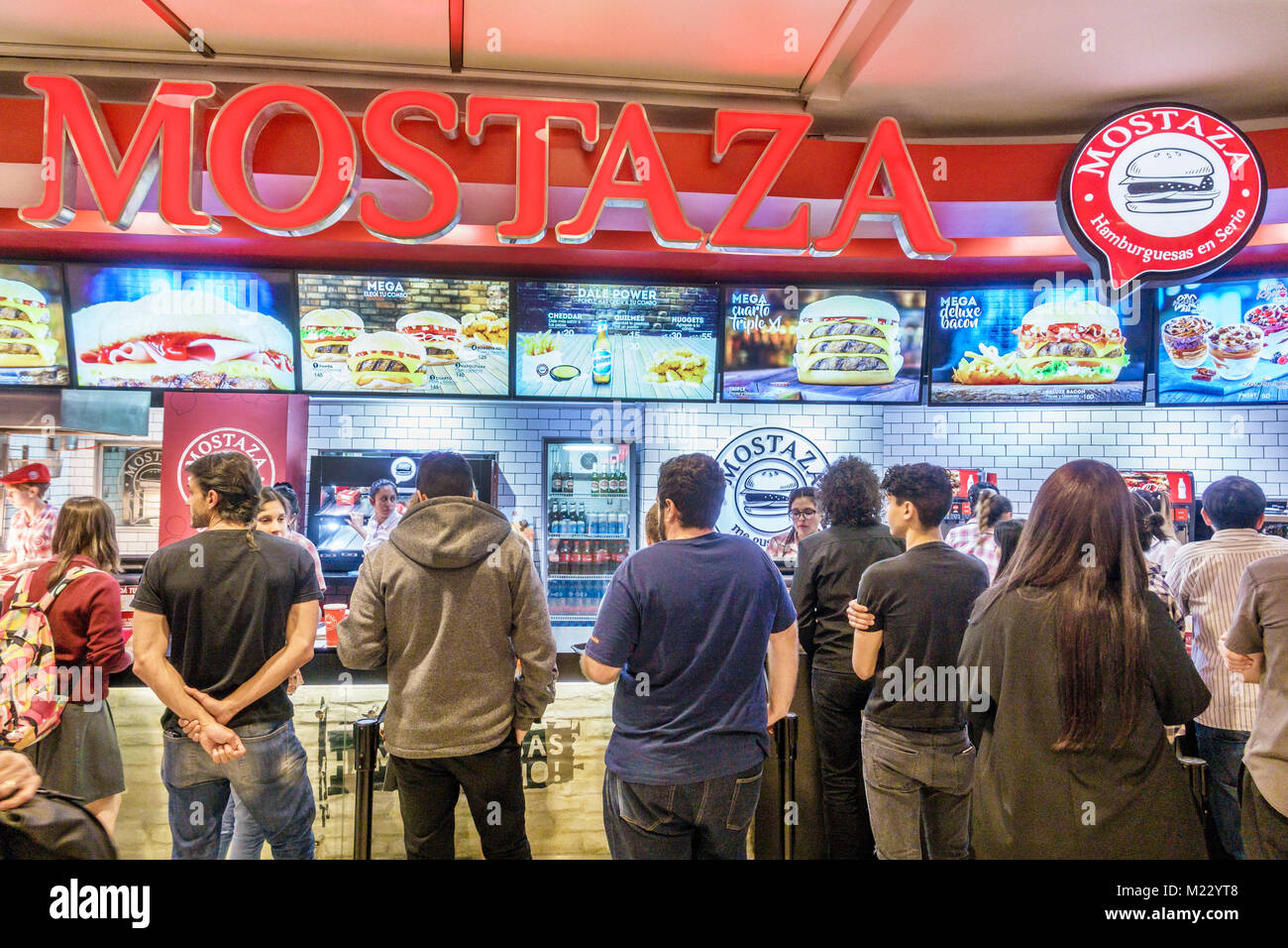 Buenos Aires Argentina,Galerias Pacifico Mall,Food court plaza,Mostaza ...