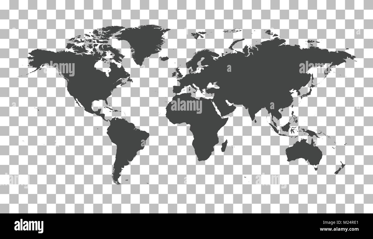 Gris blanc carte du monde politique. Worldmap Vector modèle pour site ...