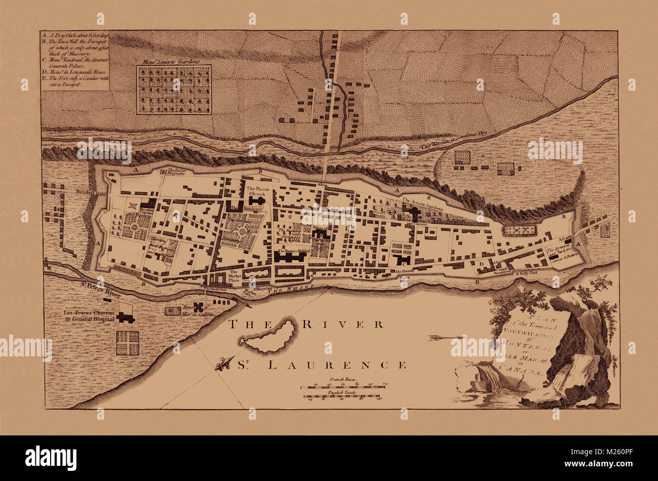 Montreal map Banque de photographies et d’images à haute résolution - Alamy