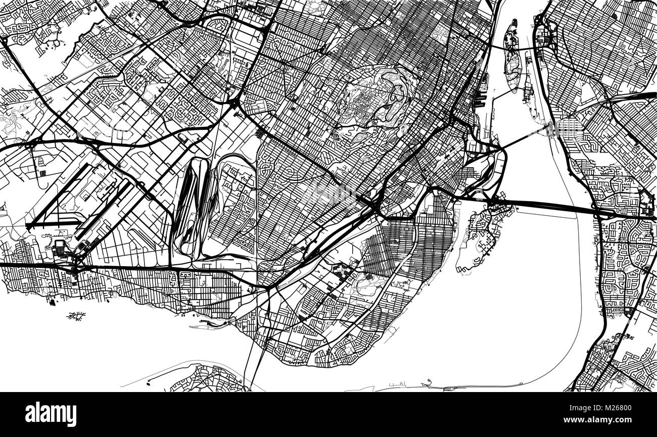 Montreal map Banque d'images vectorielles - Alamy