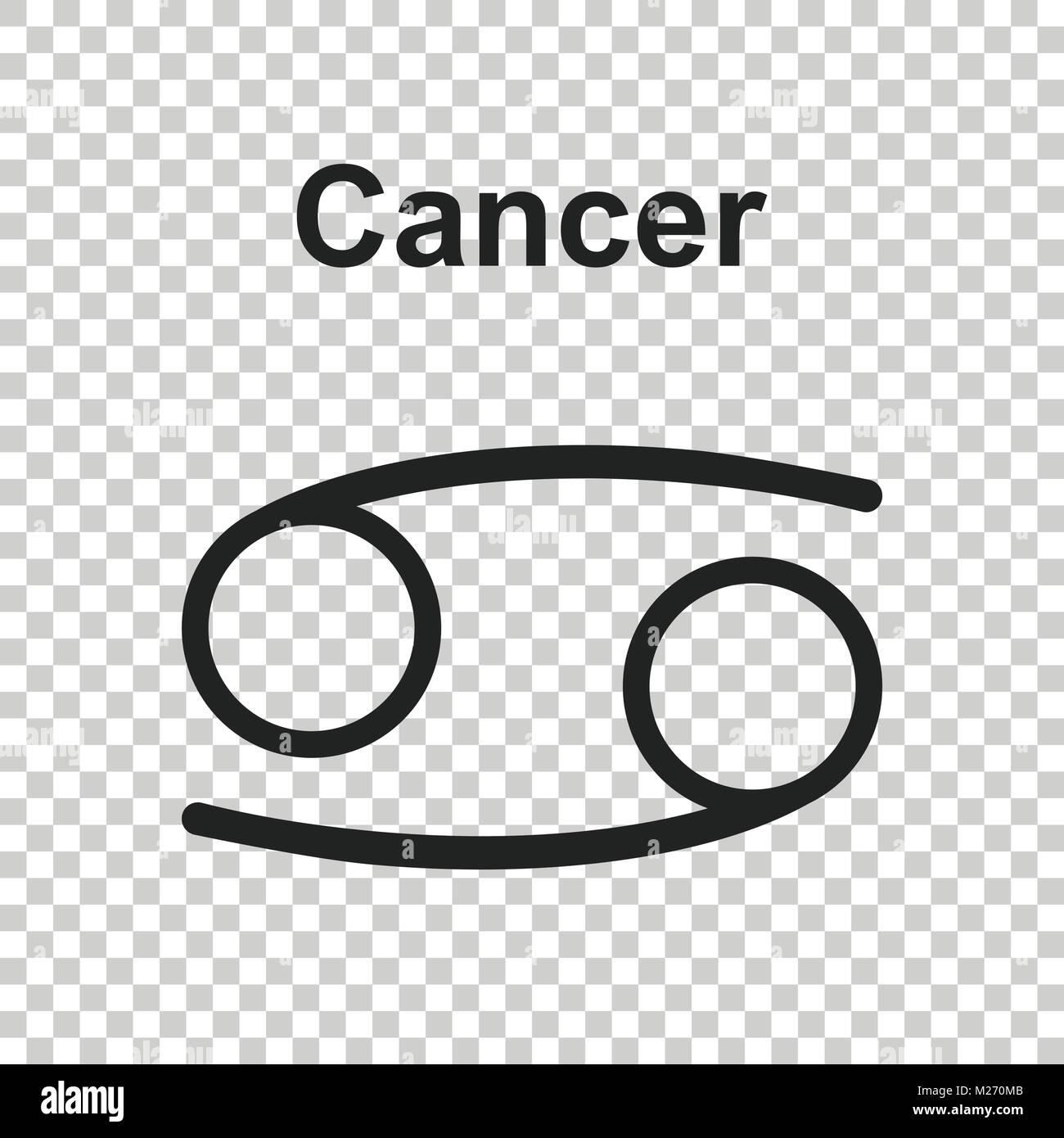 Signe astrologique Cancer. Astrologie télévision vector illustration ...