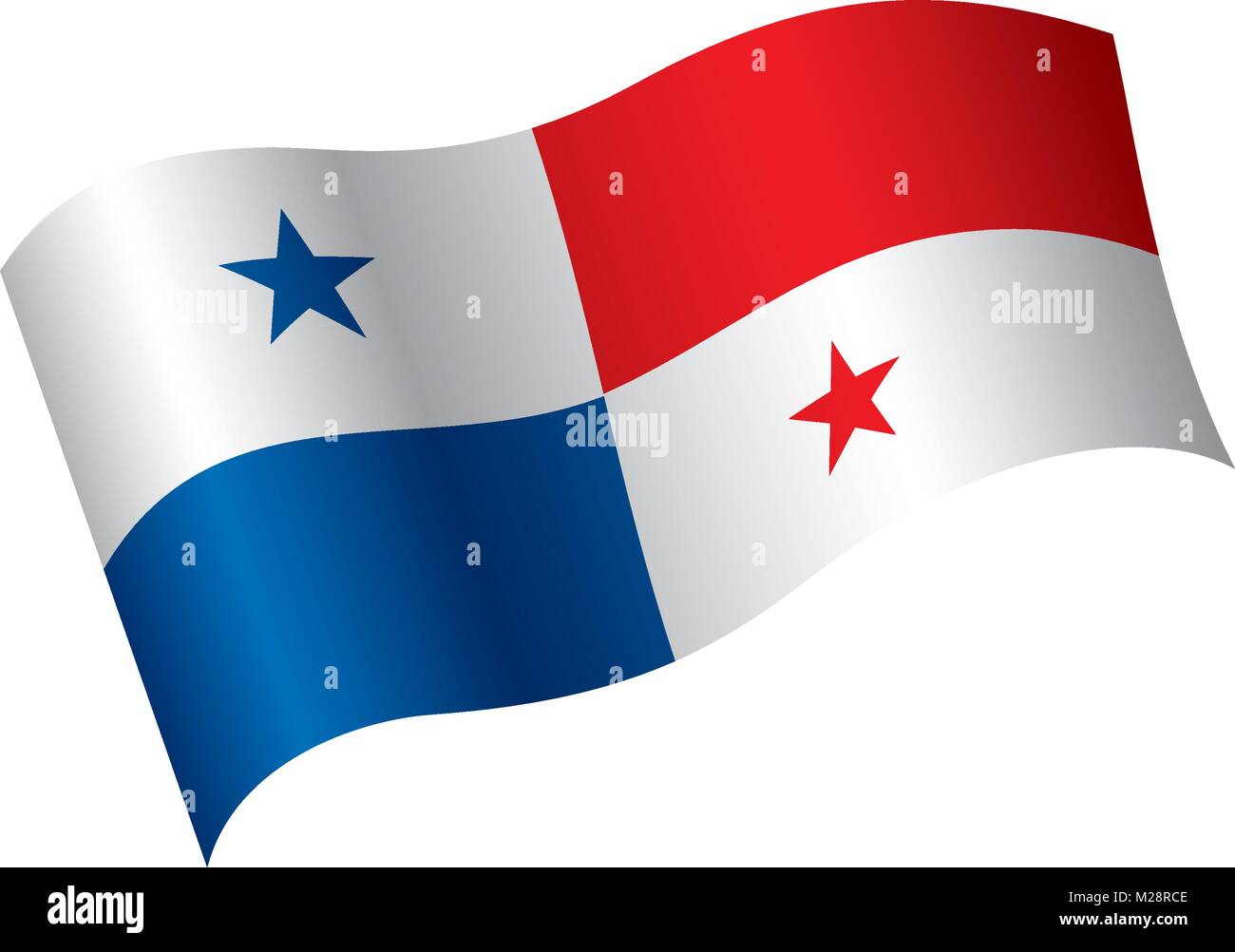 Drapeau Panama, vector illustration Image Vectorielle Stock - Alamy