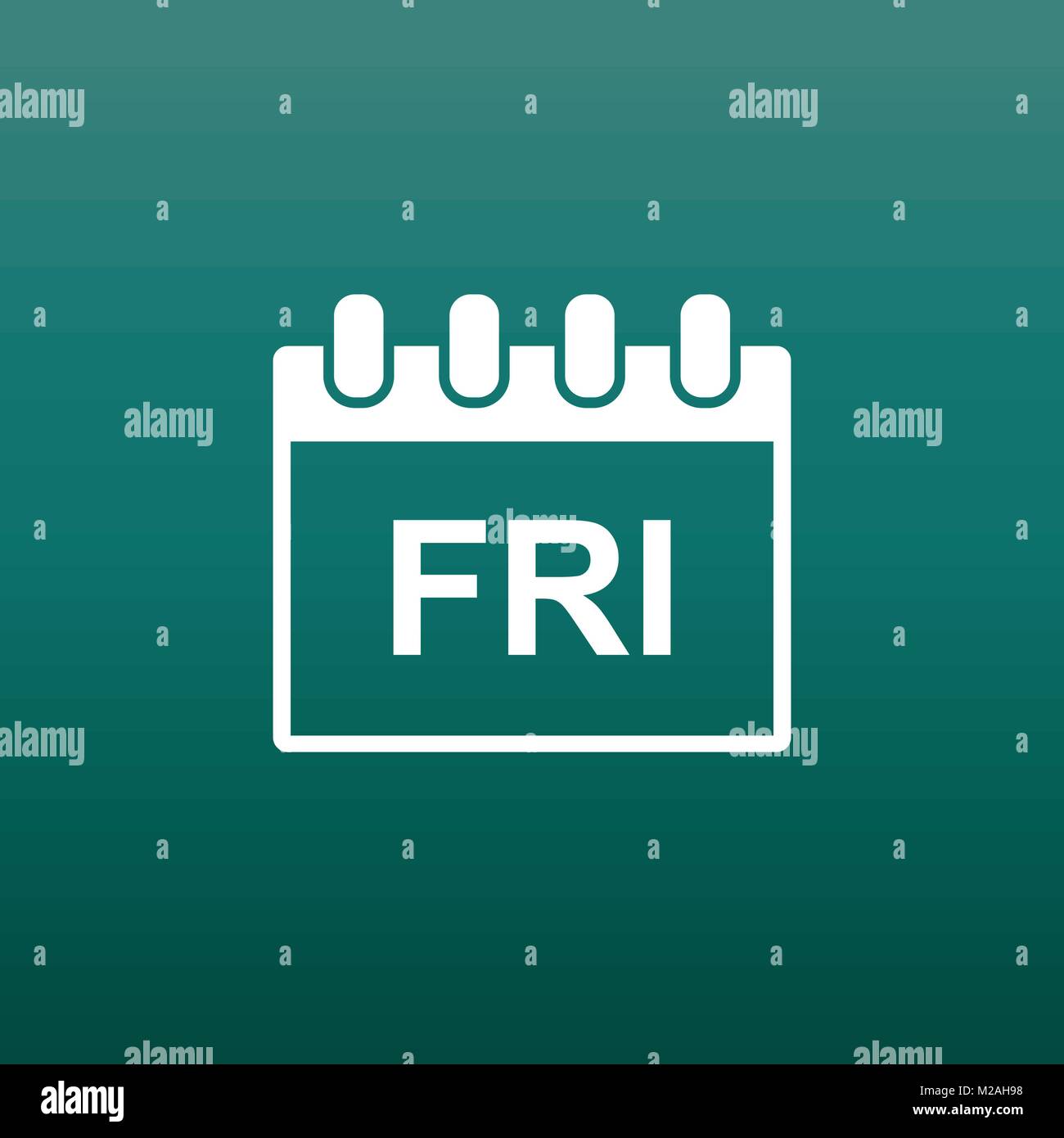 Vendredi page calendrier icône pictogramme. Télévision simple ...