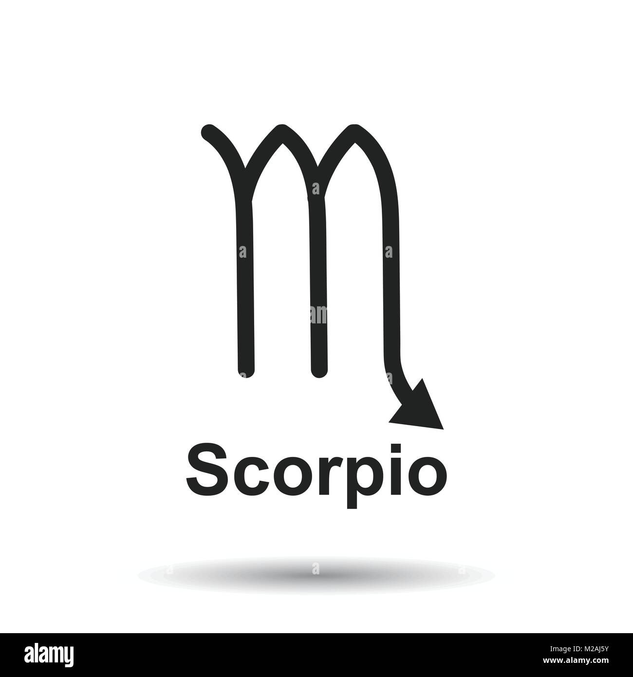 Scorpion signe du zodiaque. Astrologie télévision vector illustration ...