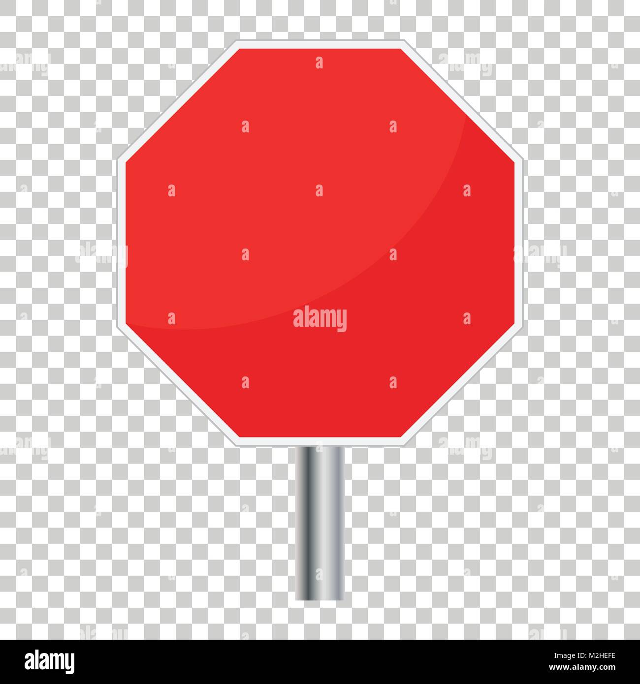 Blank stop rouge icône vecteur. Symbole de danger vide vector ...